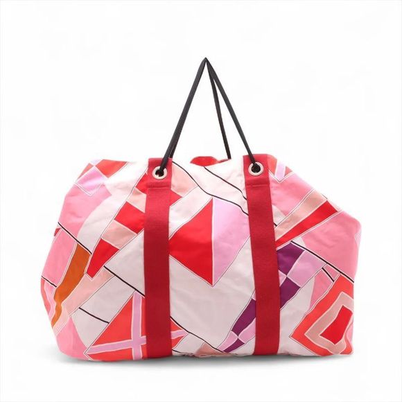 Hermes | Bags | Hermes Beach Bag Tote Bag Shoulder Hand Pink A4 Silver ...